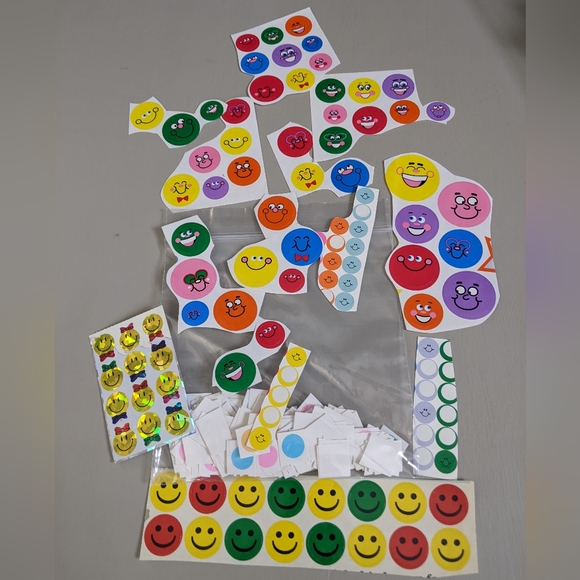 Office | 8s90s Smile Smiley Face Stickers | Poshmark